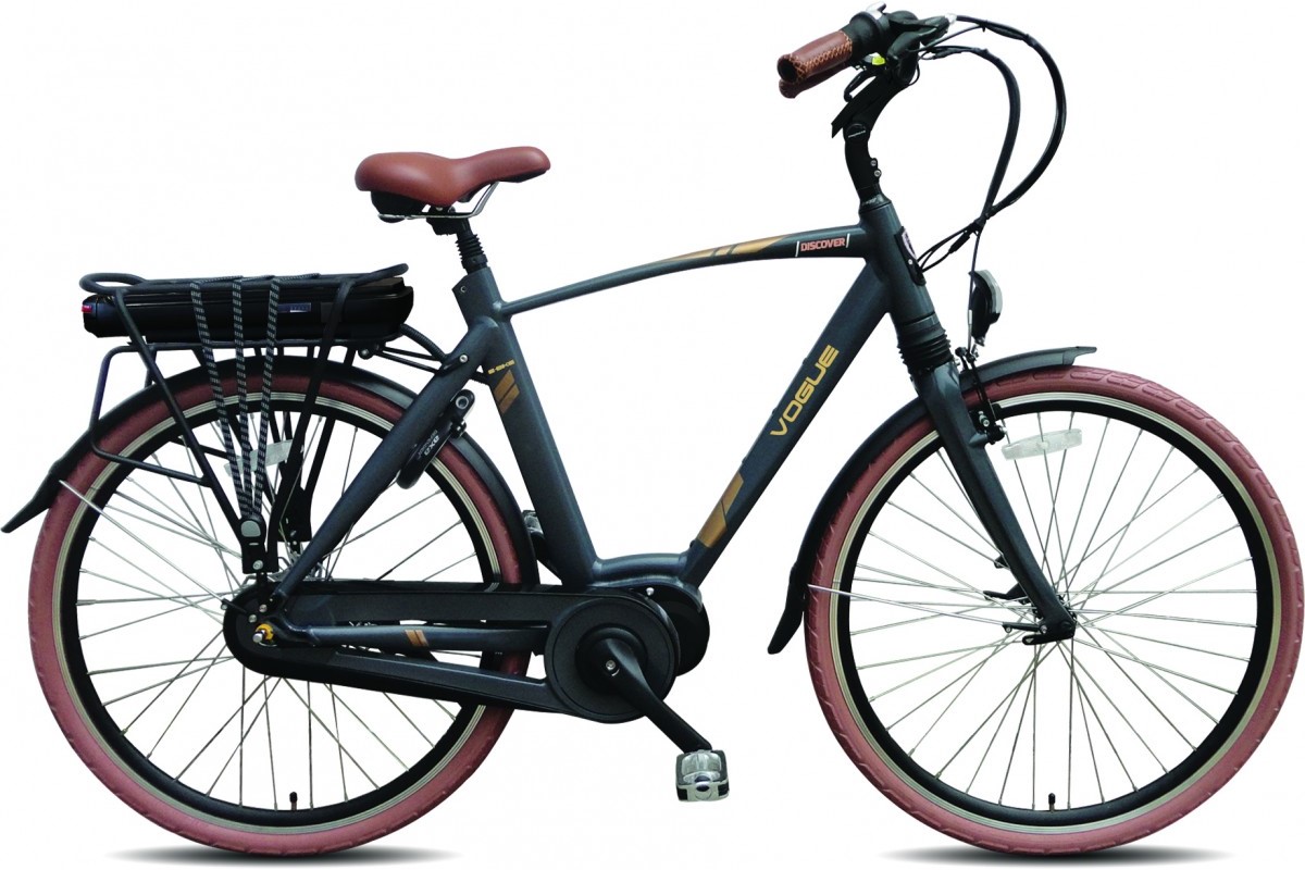 Vogue Discover Elektrische Herenfiets 28 Inch E Bike 8spd Mat Grijs